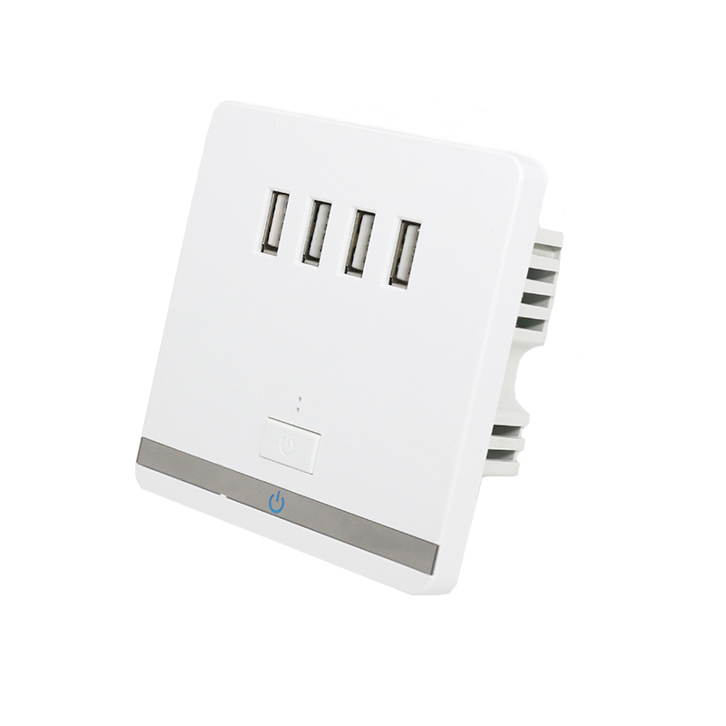 MT-5962 Four Position USB Face Plate Socket with Switch And LED Lamp ...