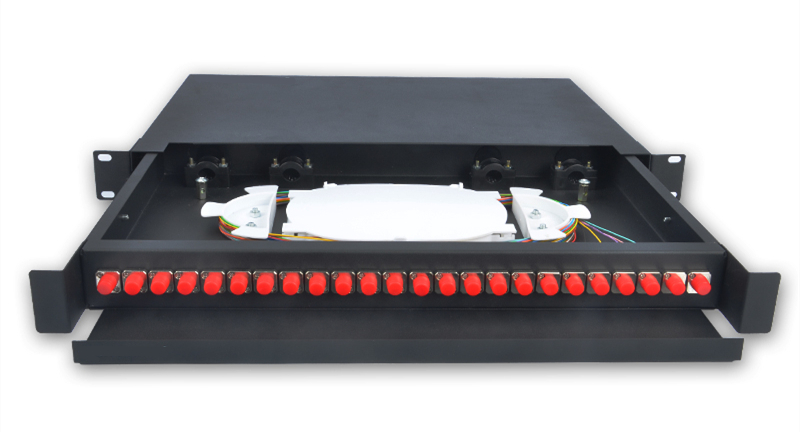 MT-1006 19 Inch Loaded ODF Fiber Optic Patch Panel SC LC ST FC ...