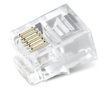 MT-5052 RJ12 6P6C Modular Plug 6 Pin Plugs CAT.3 Plug UTP/STP Type ...